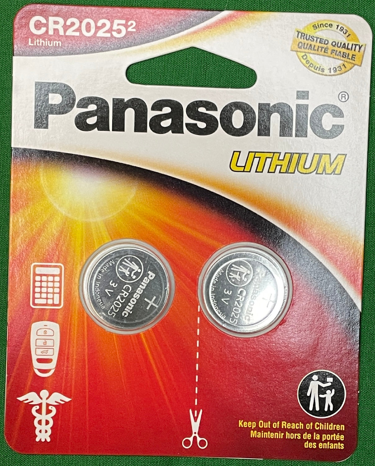 Panasonic CR2025 Lithium Coin Cell 2-Pack 460118 – Beagle Outdoors