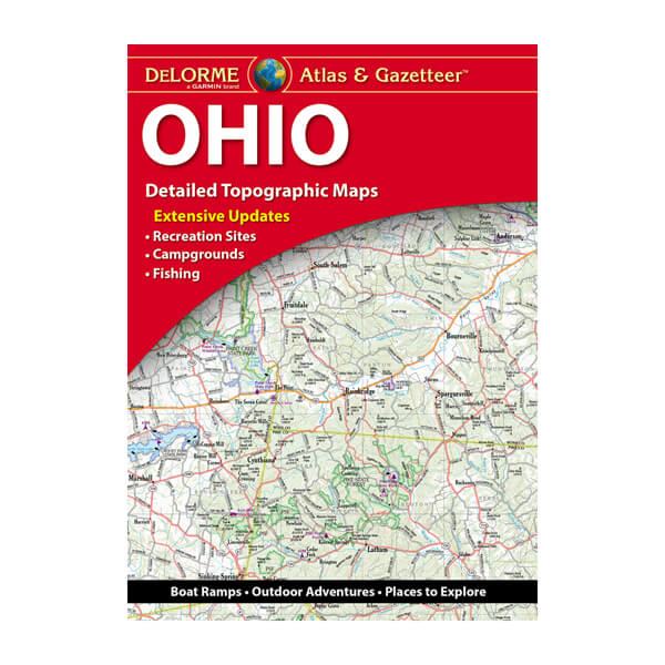 Delorme Ohio OH Atlas and Gazetteer Topo Road Map Topographic Maps ...